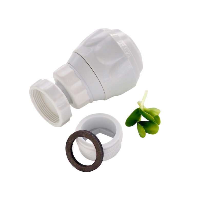Water saving faucet aerator to rinse sprouts and microgreens