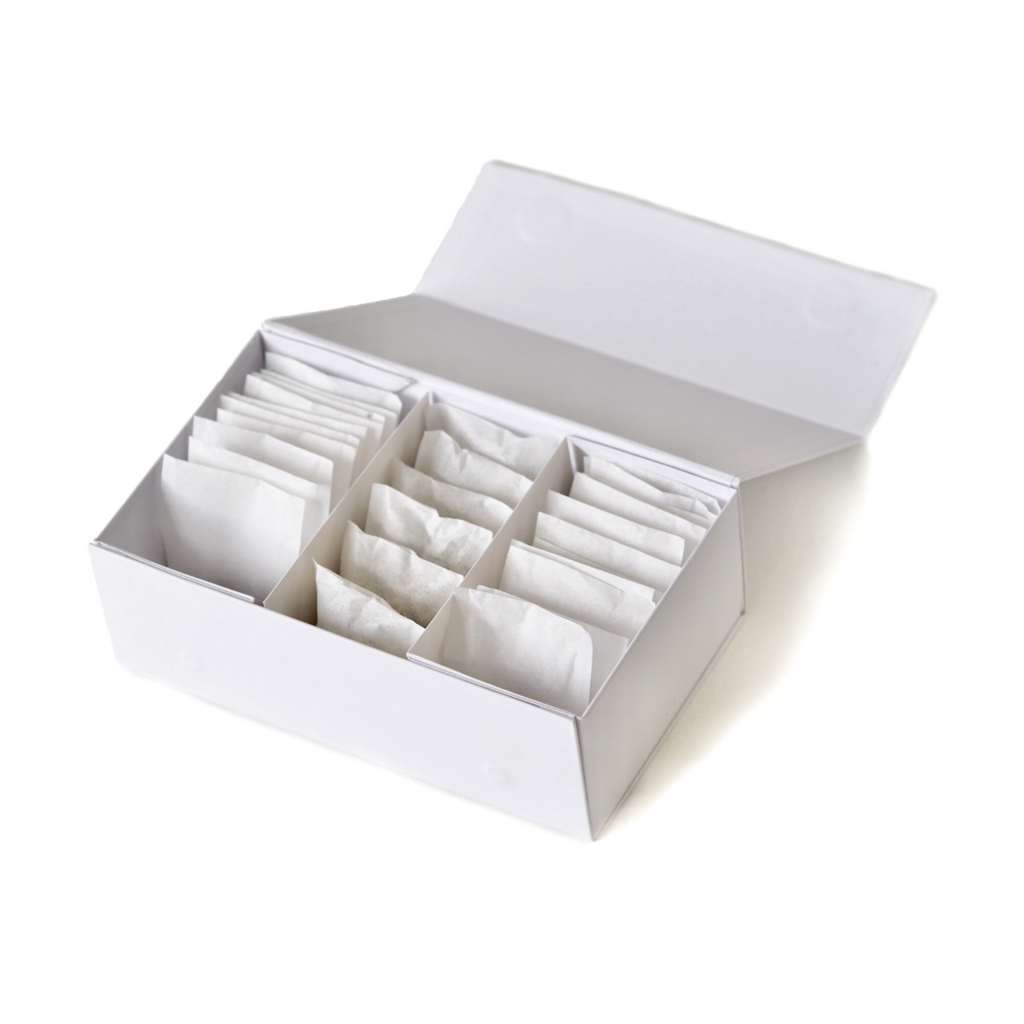 Seed storage box with magnetic flap for your portion bags sprouting seeds