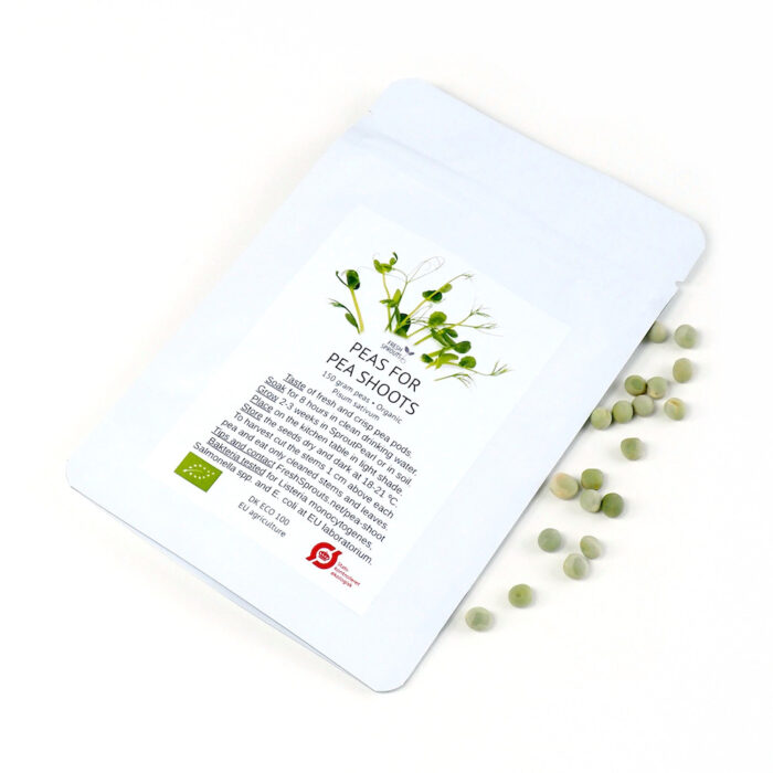 Microgreen Pea Shoot Kit with SproutPearl + Pea seeds + cleaning sponge